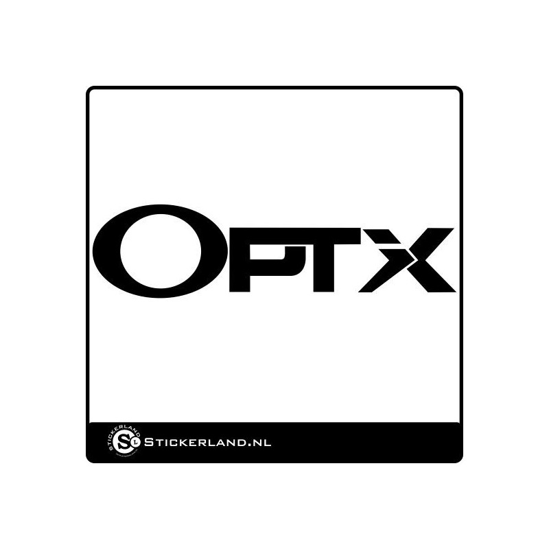 Optix logo sticker