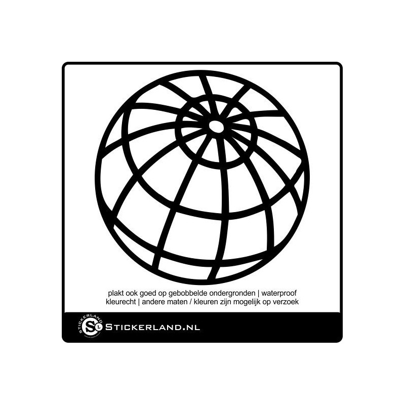 Globe sticker