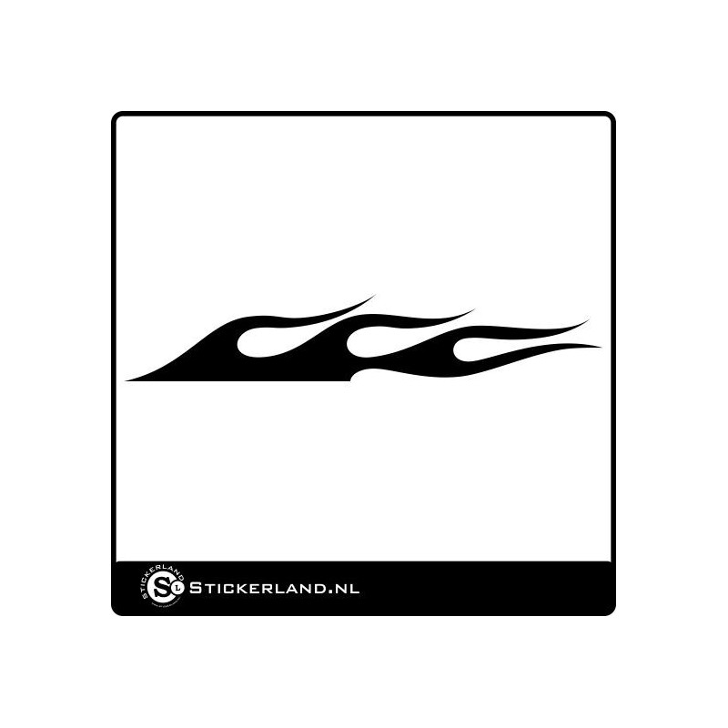 Vlammen stickers