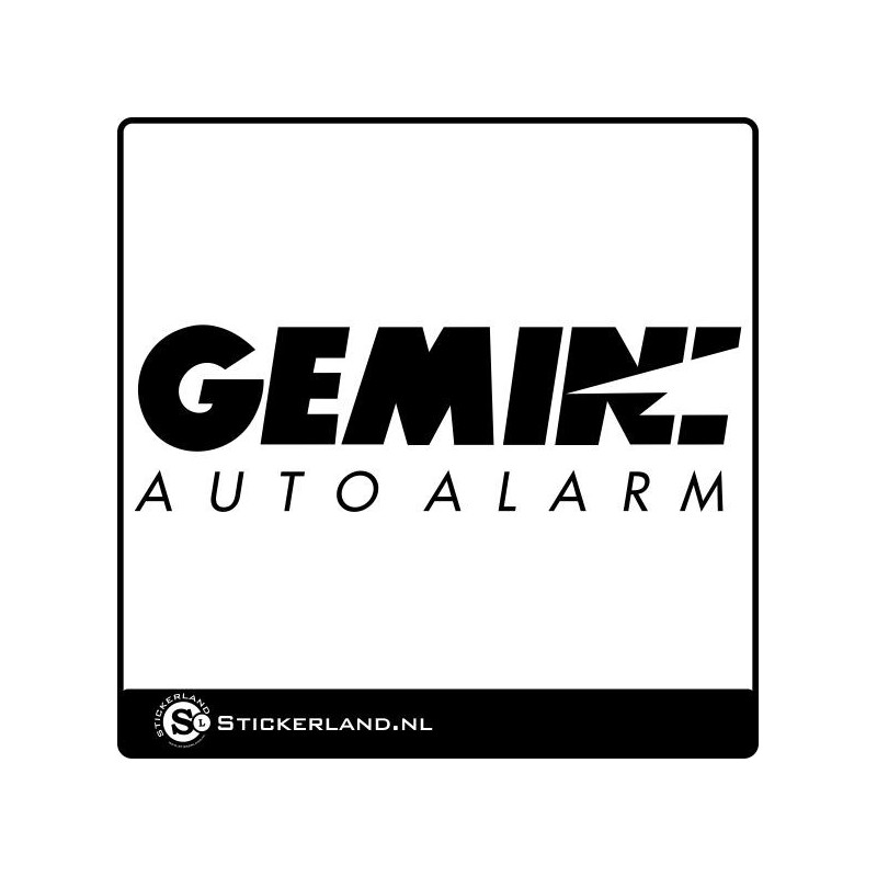 Gemini logo sticker 02