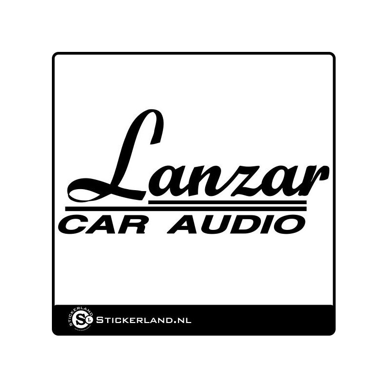 Lanzar car audio logo sticker