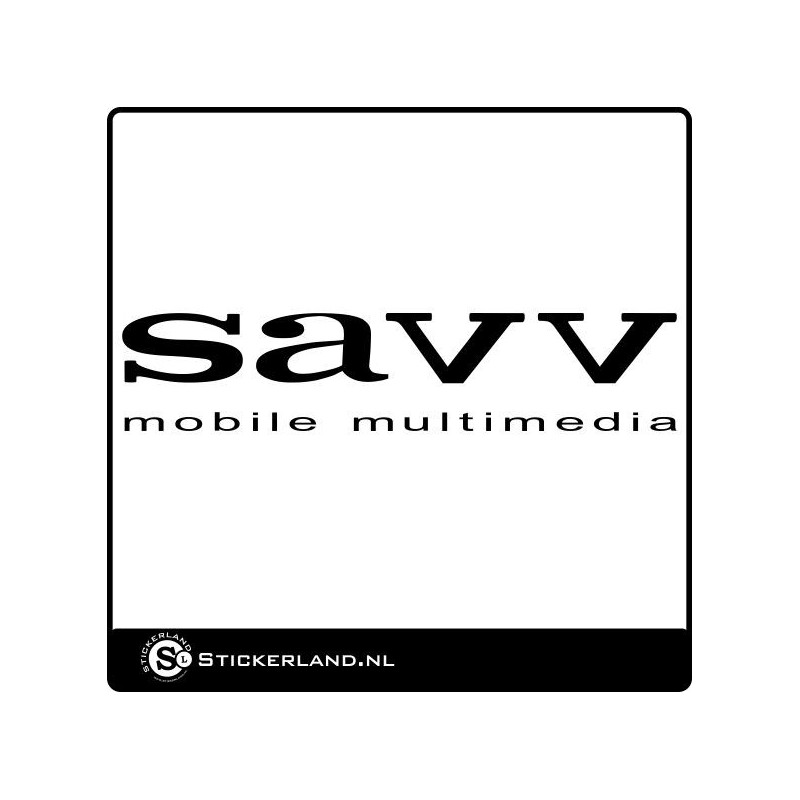 Savv logo sticker