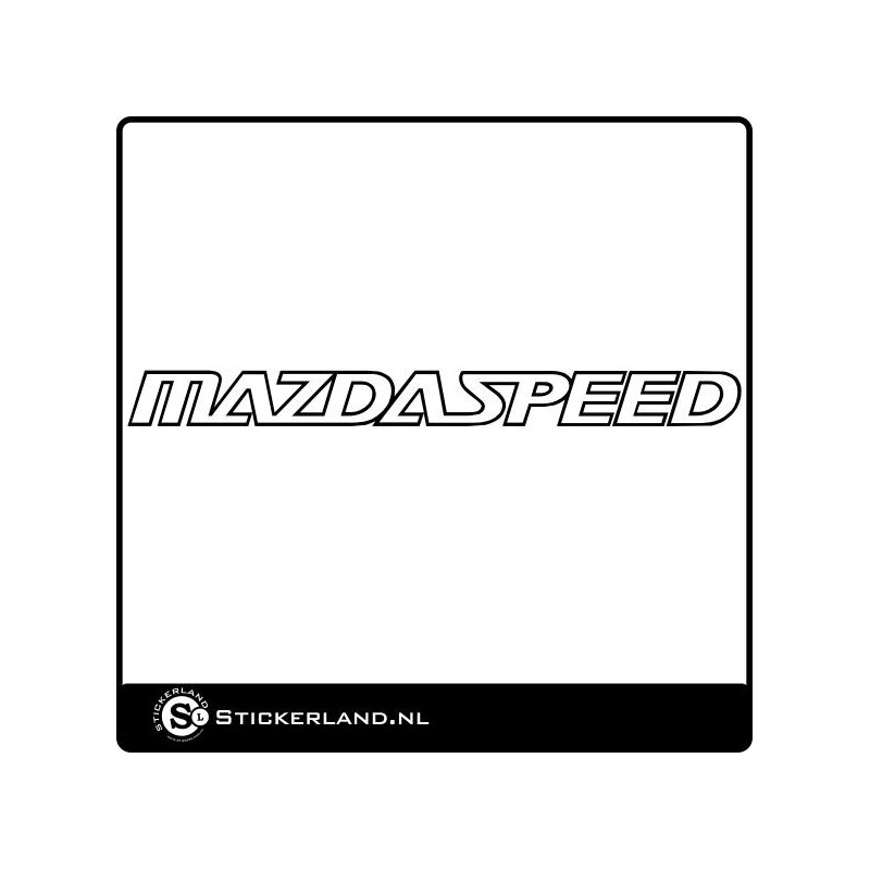 Mazdaspeed logo sticker
