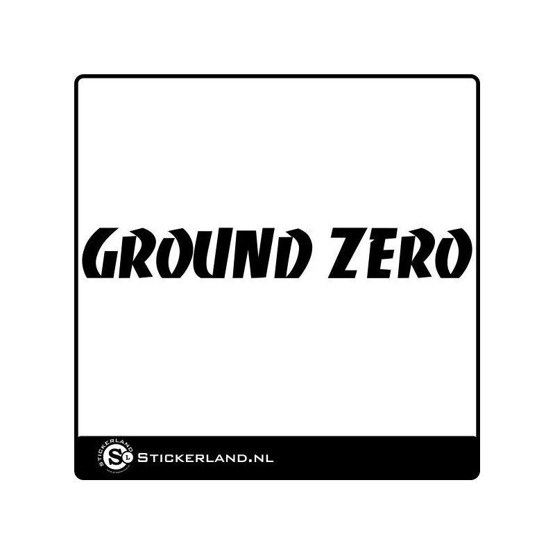 Ground Zero logo sticker