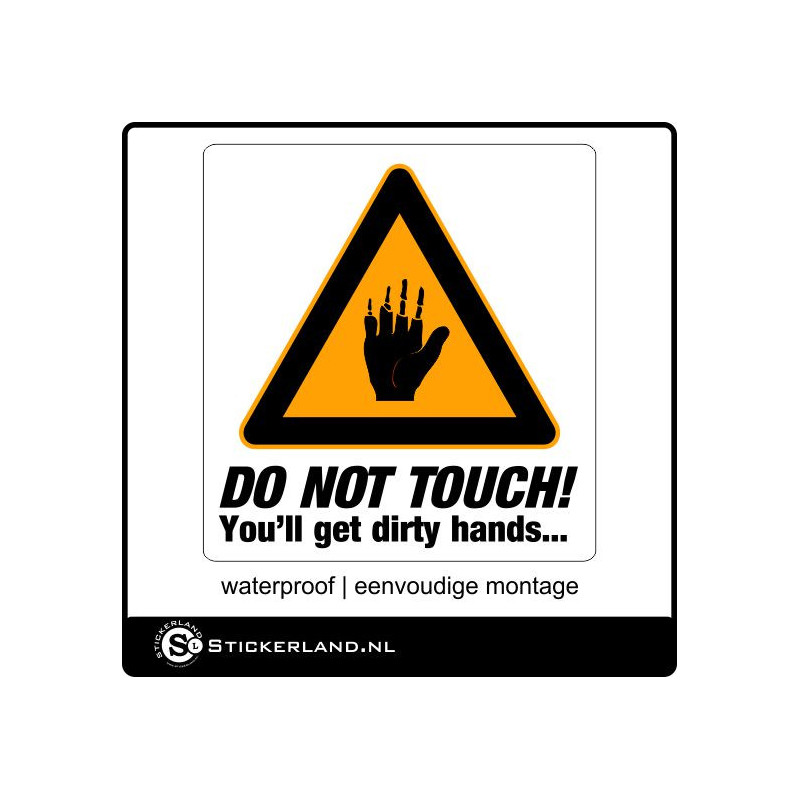 Dont Touch sticker