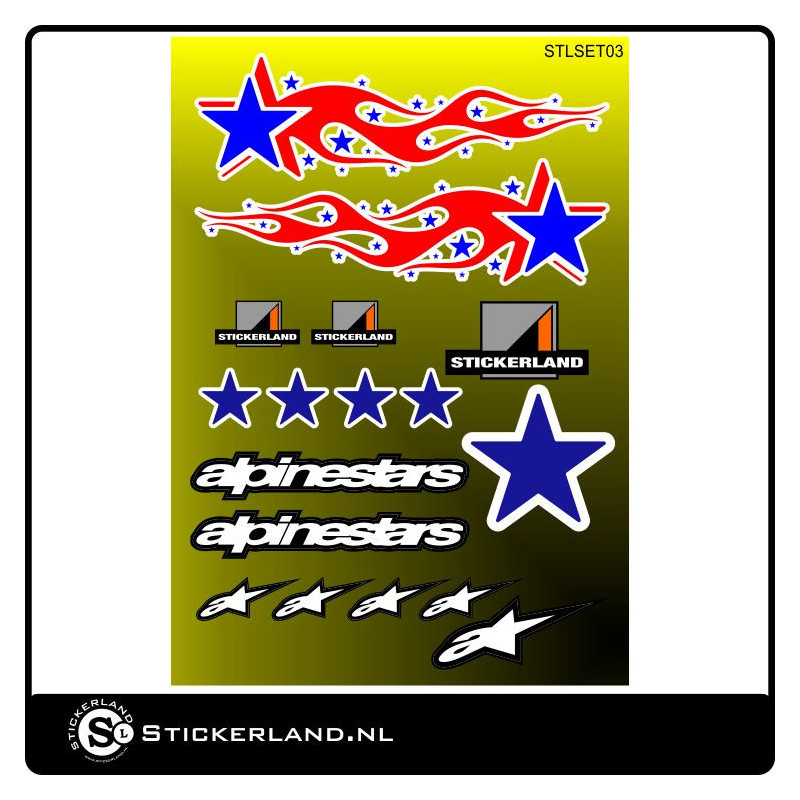 Stickerkit Alpinestar (34x24cm)