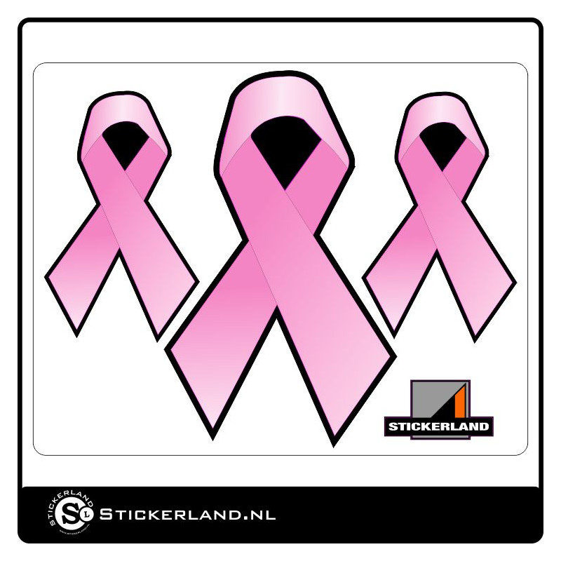Stickerset Pink Ribbon