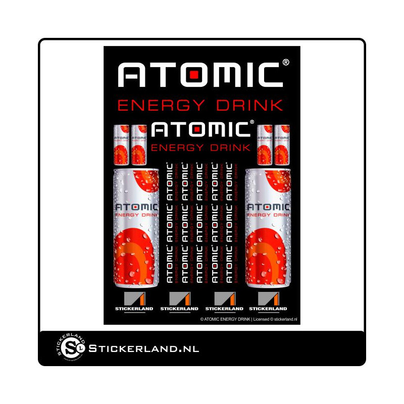Stickerset Atomic Energy (34x24cm)