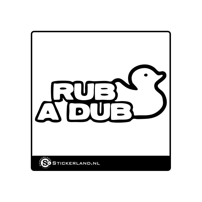 Rub a Dub sticker
