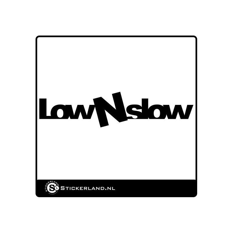 Low N Slow sticker