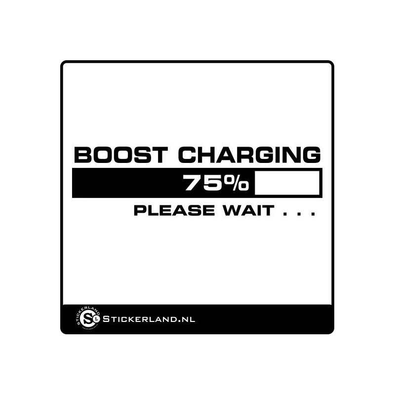 Boost charging sticker