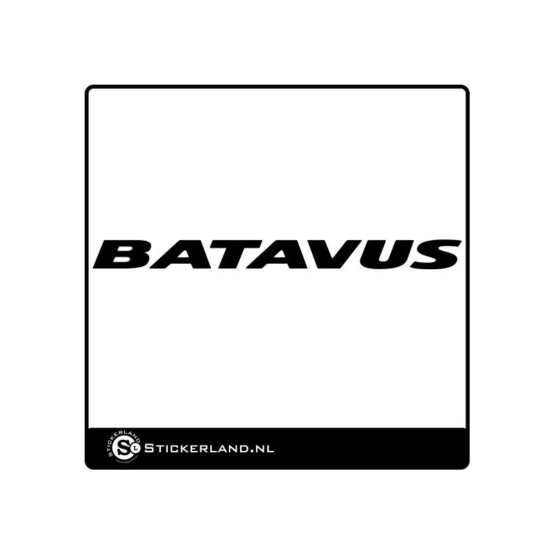 Batavus type II fietssticker