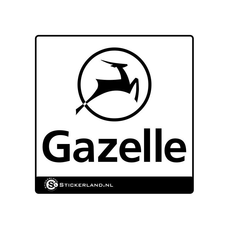 Gazelle type I fietssticker