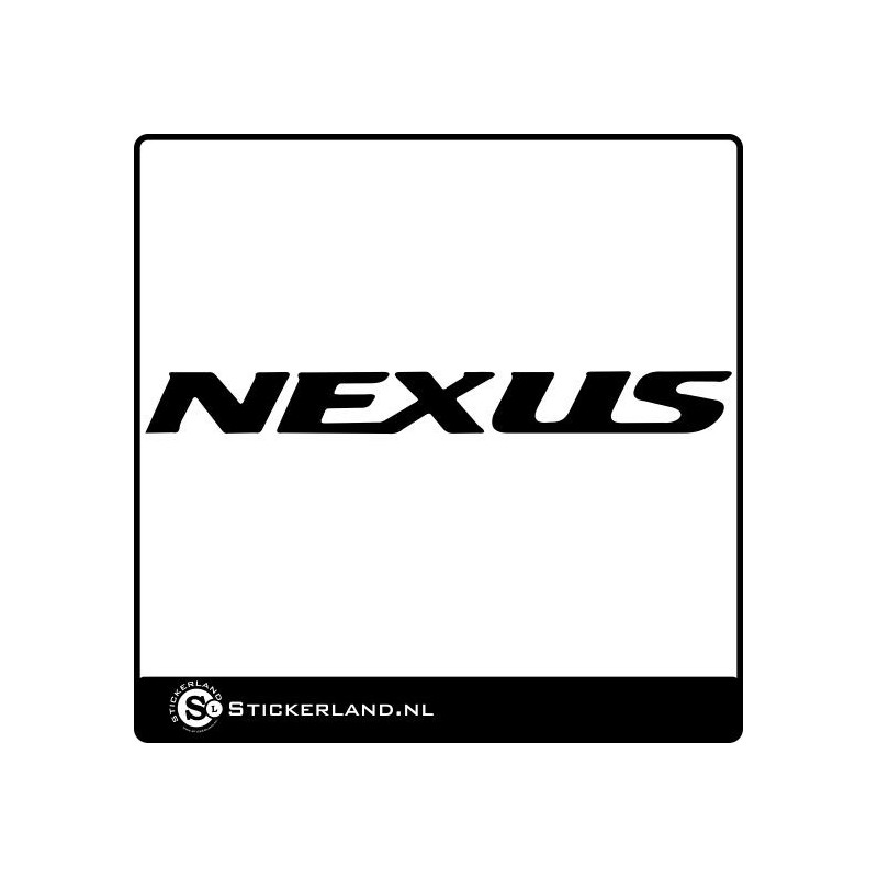 Nexus fietssticker