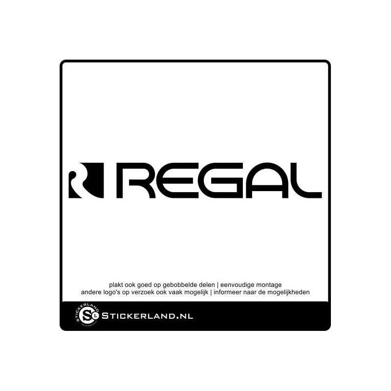 Regal caravan en camper sticker