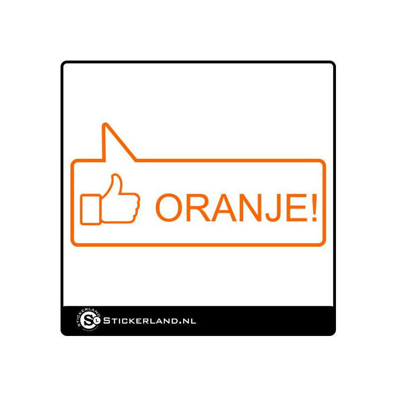 Like ORANJE sticker