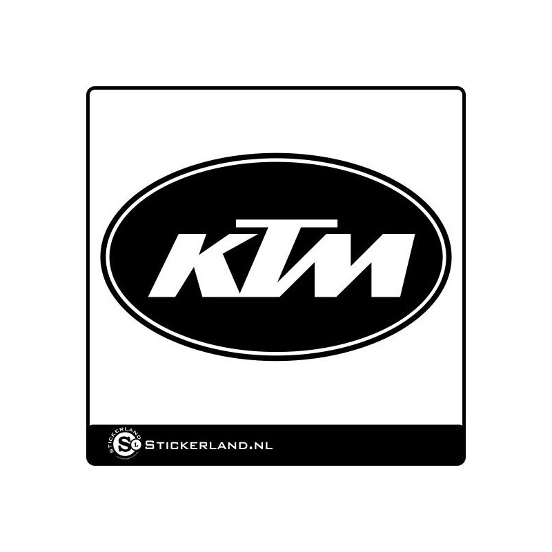 Ktm Logo Sticker KTM Stickers (3 Pieces) 10X12 Cm