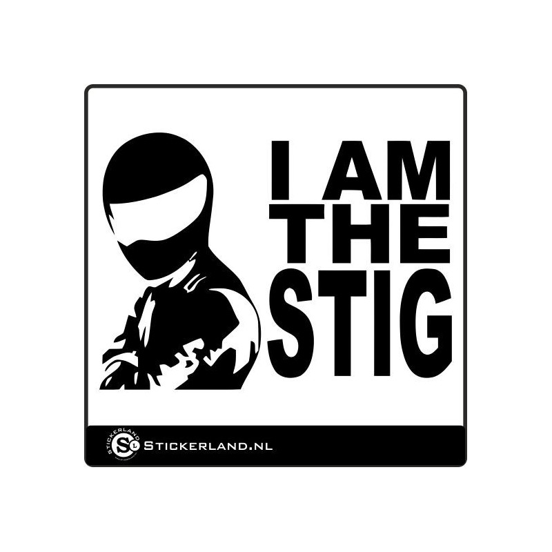 I am the STIG sticker 02