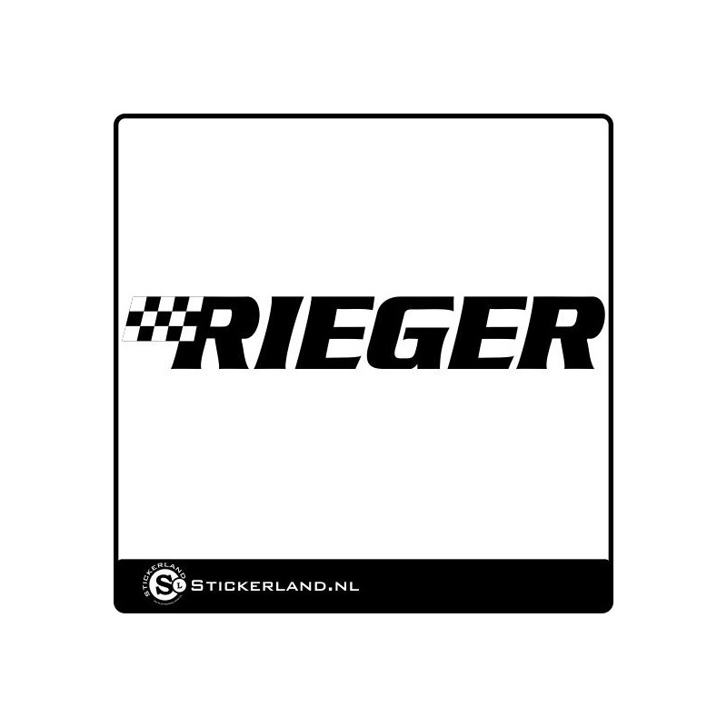 Rieger logo sticker