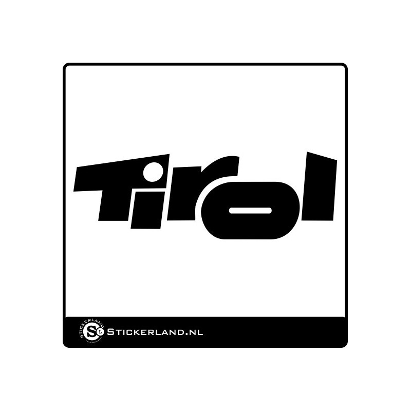 Tirol caravan en camper sticker