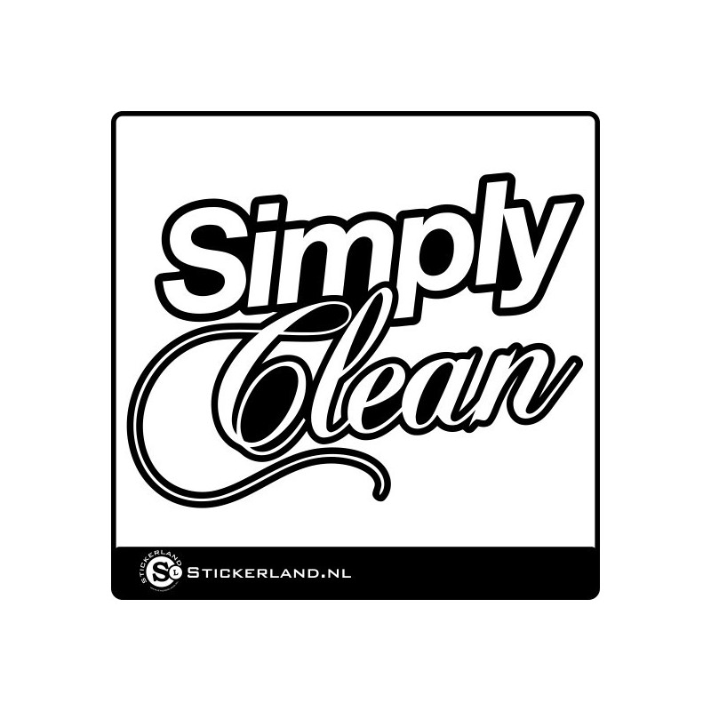 Simply Clean sticker