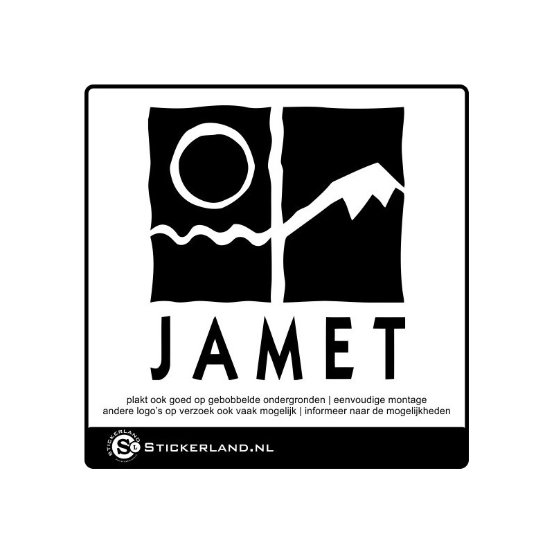Jamet caravan en camper sticker