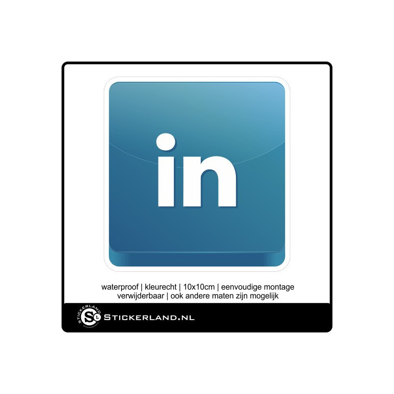 Social Media LinkedIn sticker (10x10cm)