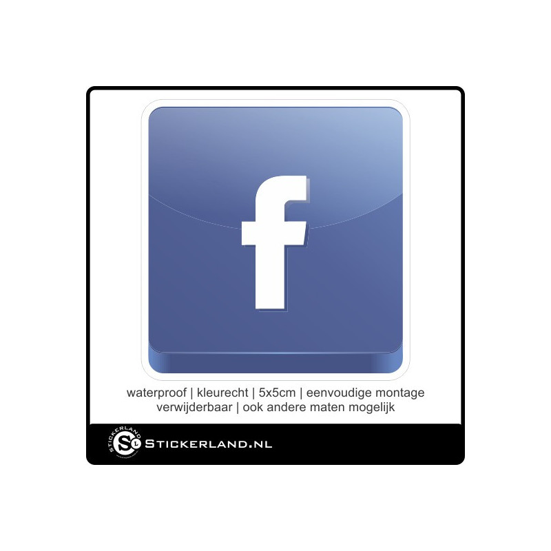 Social Media Facebook sticker (5x5cm)