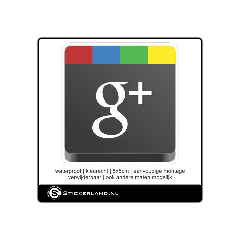 Social Media Google plus sticker (5x5cm)