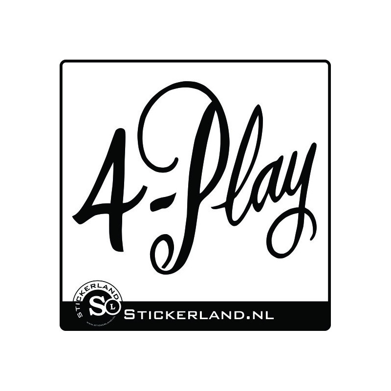 4 Play Sticker