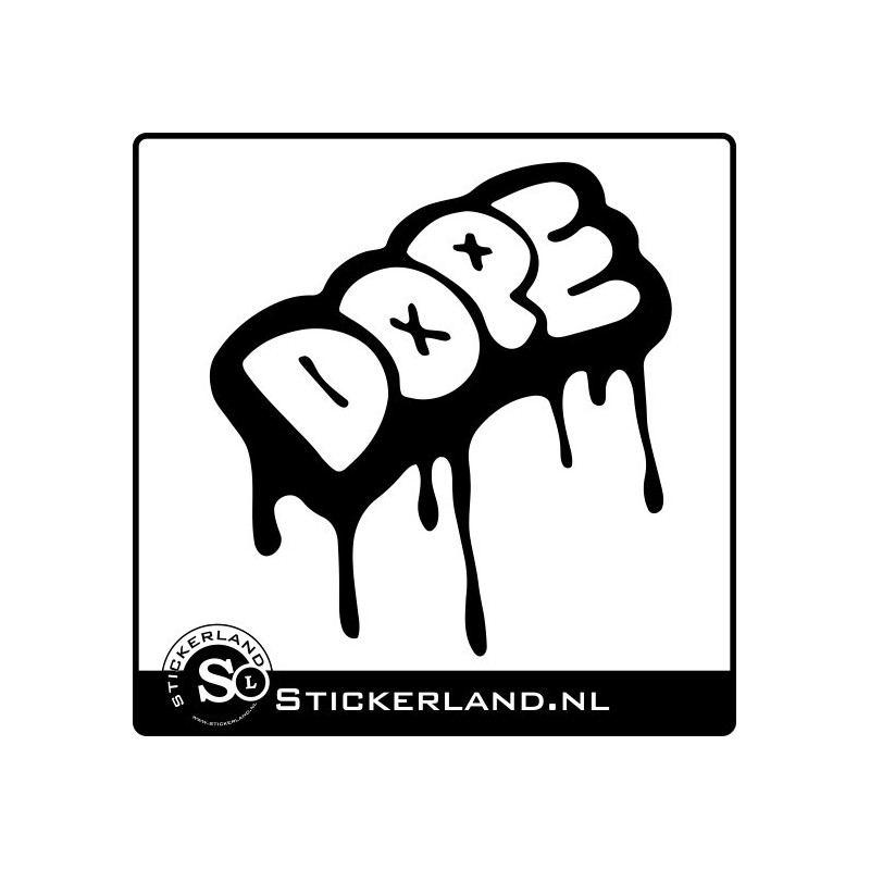 Dope drip sticker