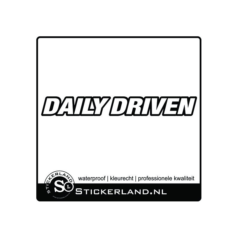 Daily Driven Sticker Daily Driven Decal Etsy