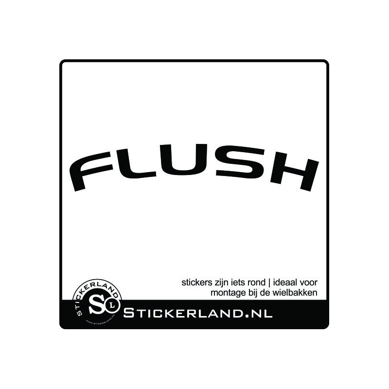 Flush wielbak sticker 01