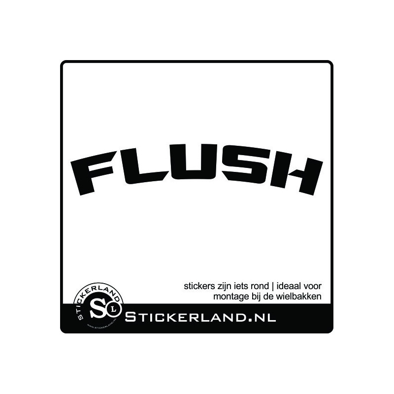Flush wielbak sticker 02