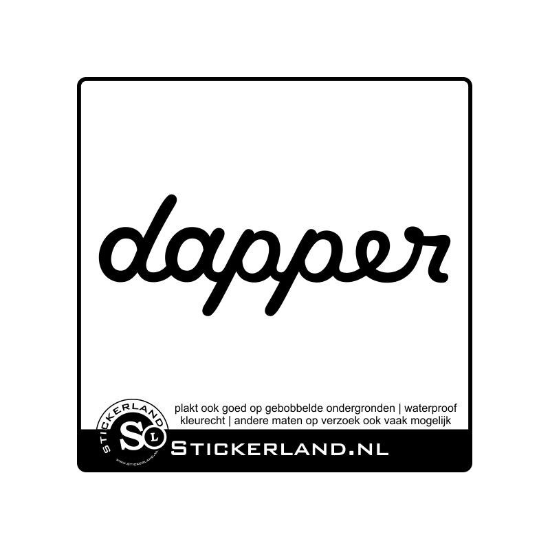 Dapper sticker
