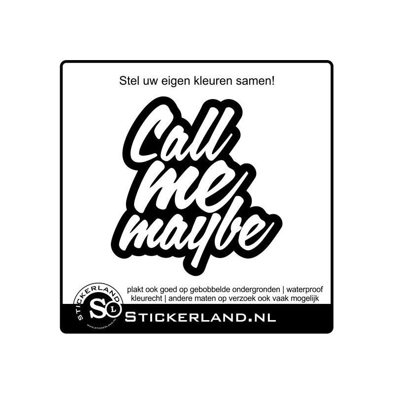 Call me Maybe sticker