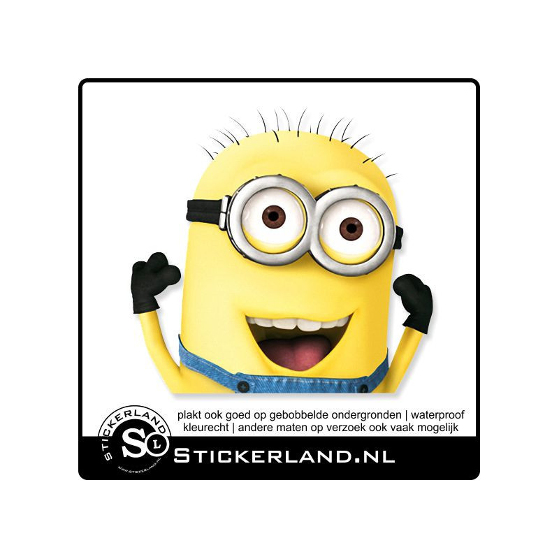 Peeking Minion 02 fullcolor sticker