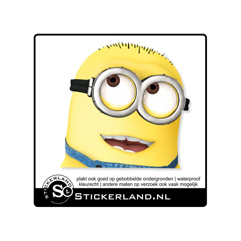 Peeking Minion 03 fullcolor sticker