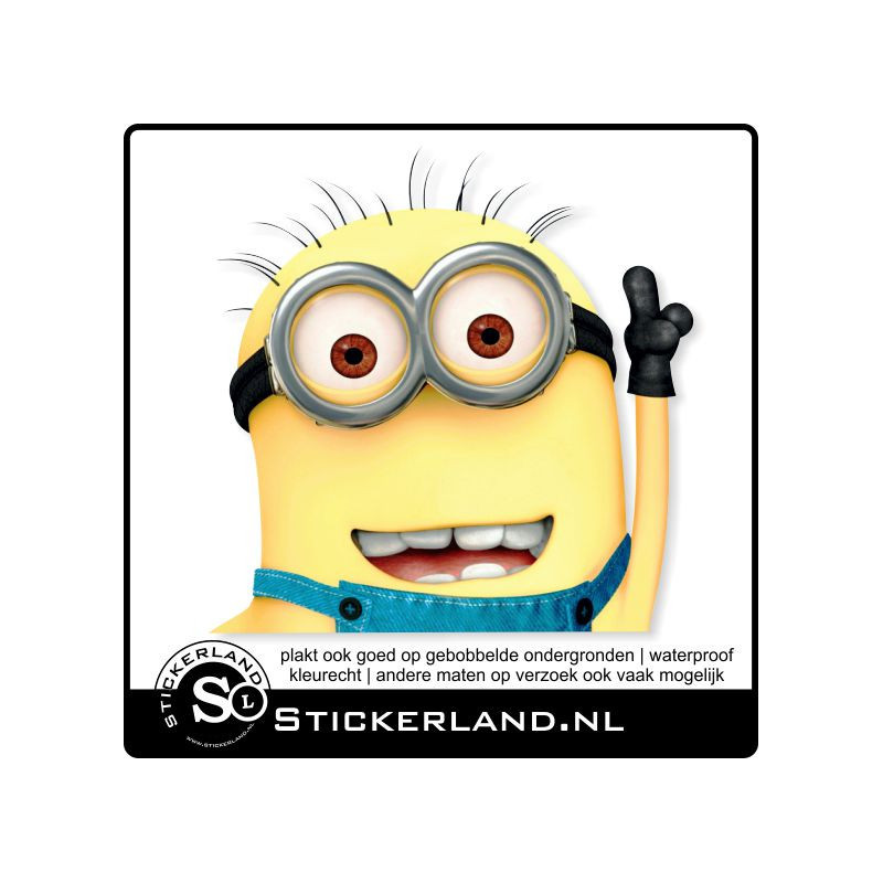 Peeking Minion 05 fullcolor sticker