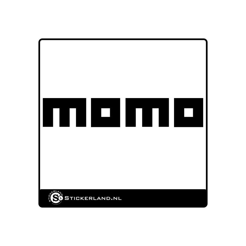 Momo logo sticker