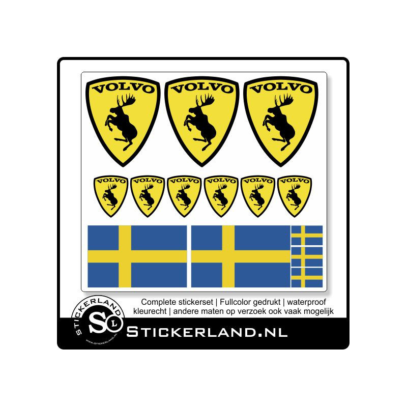Volvo Moose fullcolor stickerset