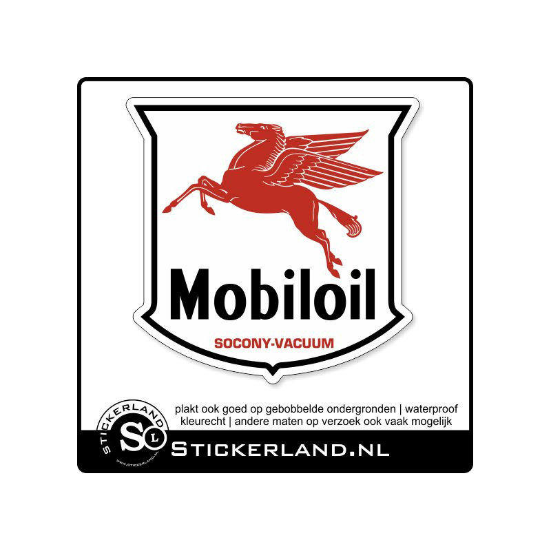 MobilOil Oldskool retrosticker