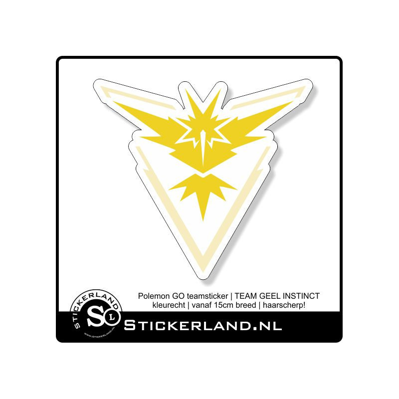 Pokemon GO Team Geel Instinct sticker