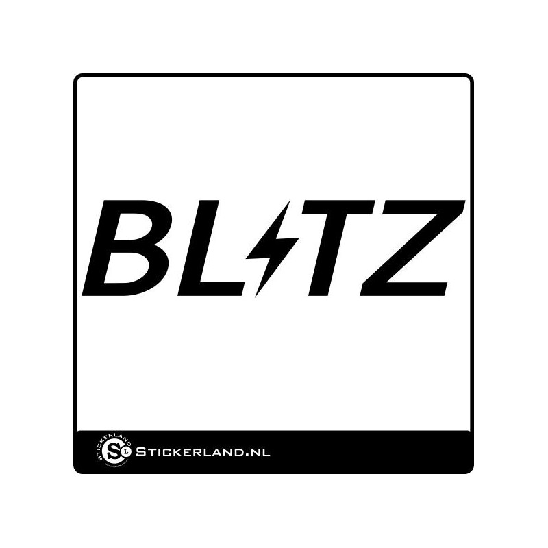 Blitz logo sticker
