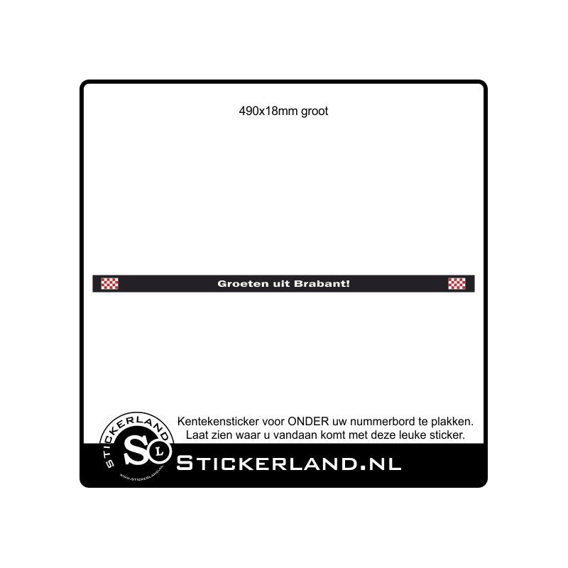 Kentekenplaathouder sticker ontwerpen - Uniek & Persoonlijk | Stickerland