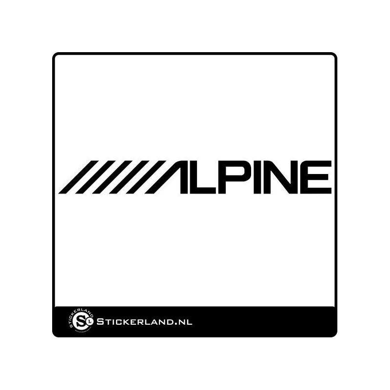 Alpine Logo sticker