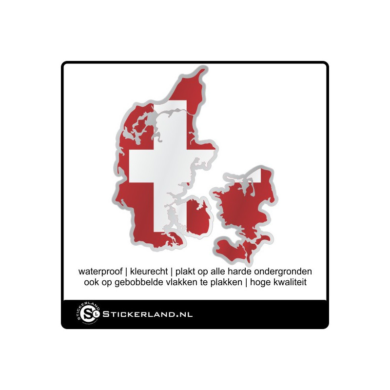Landen stickers in de vorm van het land zelf!