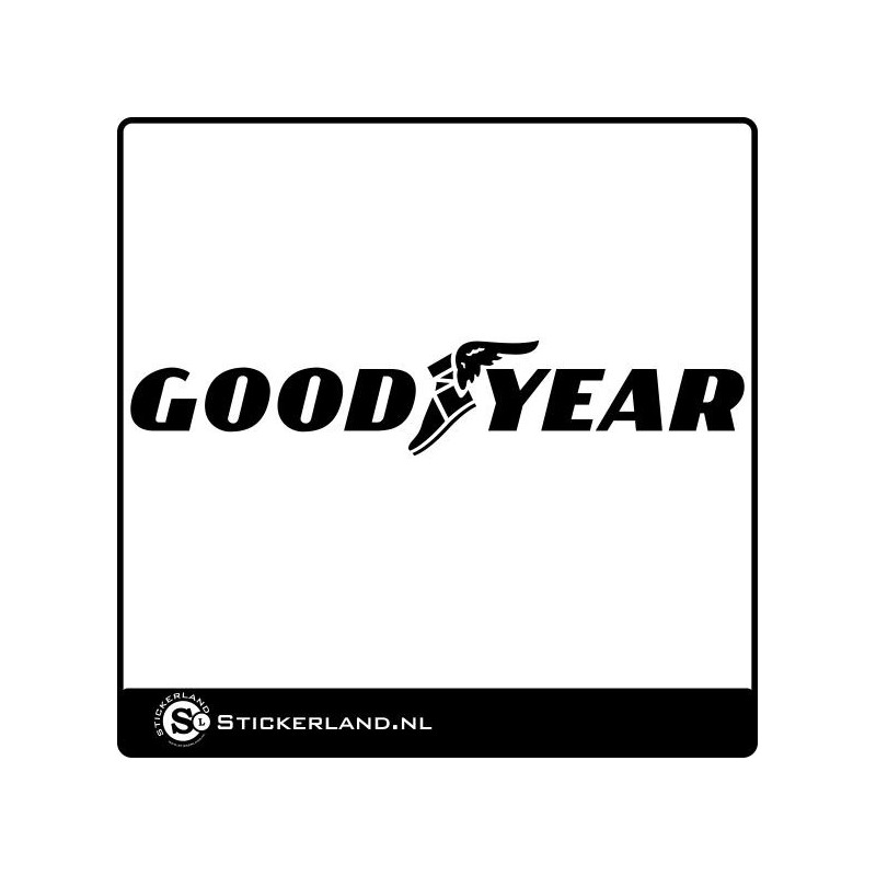 Goodyear logo sticker