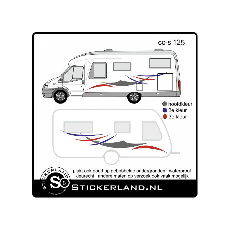 Camper en Caravan Striping sets