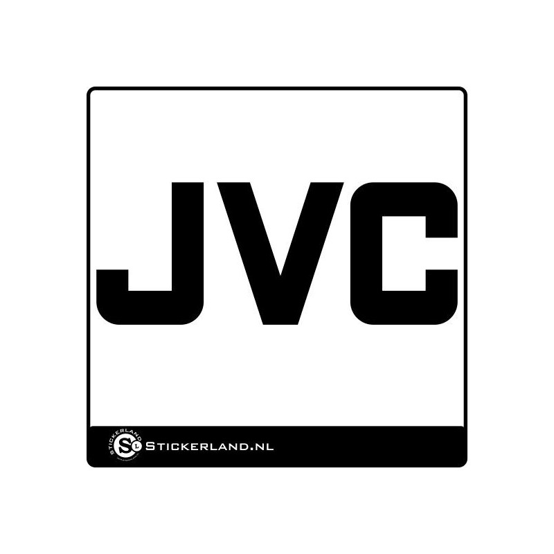 JVC logo sticker